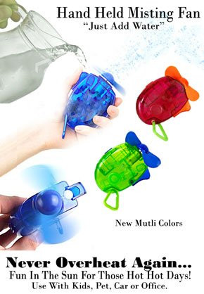 O2-Cool Carabiner Water Misting Fan, Colors May Vary (1 Fan Included ...