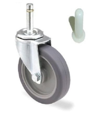 Mop Bucket Caster with 3 inch Wheel w 7 16 inch Grip Ring Stem with ...