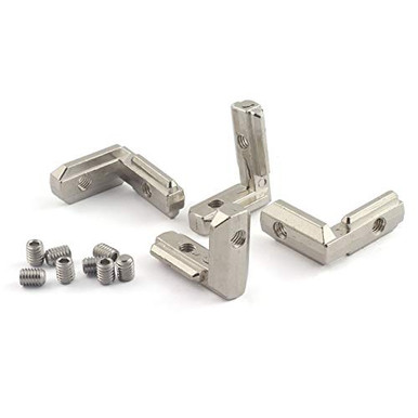 PZRT 4-Pack T Slot L-Shape Corner Bracket 3030 Series 90 Degree ...