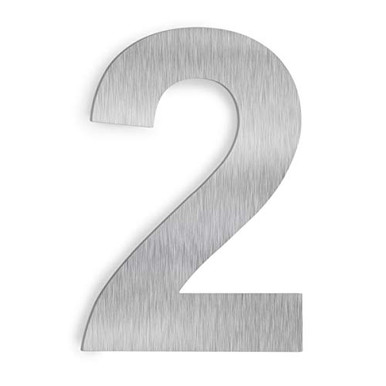Barton 6 inch Premium House Letter Number Stainless Steel Satin ...