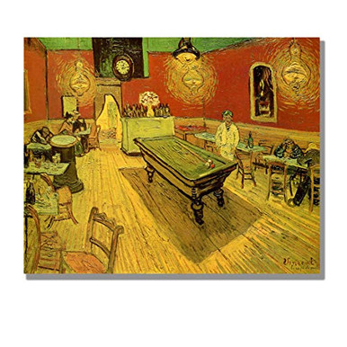 Eliteart- The Night Cafe with Pool Table by Vincent Van Gogh Oil ...