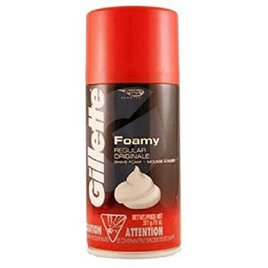 Gillette Foamy Shave Foam Regular Original Count 1 - Soap Body Wash ...