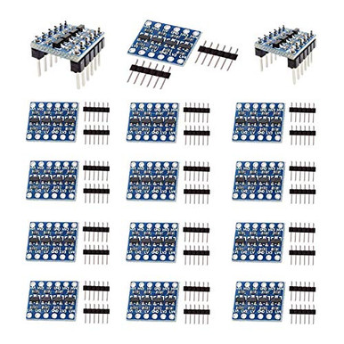 ICQUANZX 15pcs 4 Channels IIC I2C Logic Level Converter Bi-Directional ...