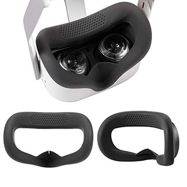 Yocaya Oculus Quest 2 Face Cover Silicone with Vented Points Less Sweat ...