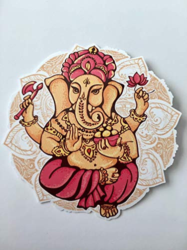 Hindu God Ganesha Ganesh Laptop Decal Car Window Truck 4 Inches Vinyl ...