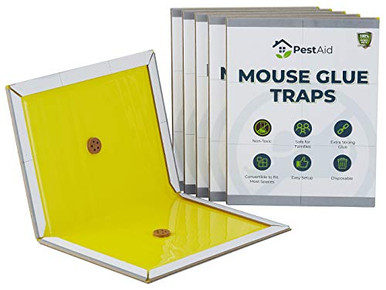 Mouse Glue Traps 5 Pack - Sticky Mouse Traps Glue Traps for Mice - Rat ...