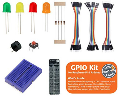 Low Voltage Labs - GPIO Kit for Raspberry Pi and Arduino with tin ...