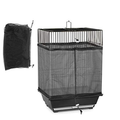 Camidy Mesh Net Bird Cage CoverUniversal Birdcage Cover Cage Seed ...