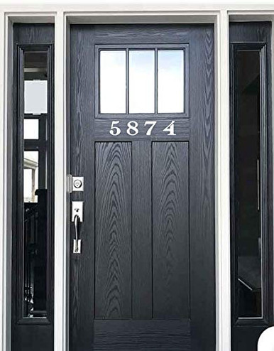 Front Door Address Numbers Vinyl Stickers - 2 Sets - Premium Decal Die ...