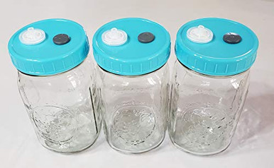 3 Liquid Culture Mason Jar Lids Wide Mouth for Mycology Value Caps 3 ...