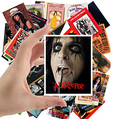 Large Stickers 24pcs 2.5 inchx3.5 inch ALICE COOPER Rock Music Posters ...