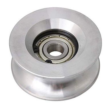 BQLZR 10x60x25mm Bearing Steel Aluminum Passive Round Guide Pulley ...