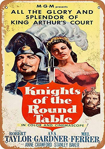 diaolilie Knights The Round Table Movie Tin Wall Signs Retro Iron ...
