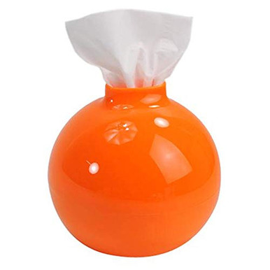 Refaxi Tissue Box Paper Pot Round Tissue Box Cover Holder for Bathroom ...