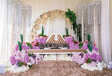 AOFOTO 5x3ft Wedding Backdrop Decorations for Reception Malay ...