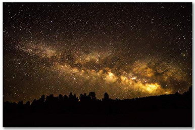 Night Sky Wall Art Photography Print - Picture of Milky Way Over ...
