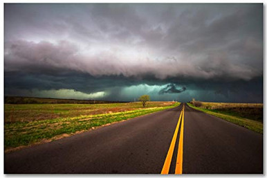 Storm Wall Art Photography Print - Picture of Highway Leading into ...