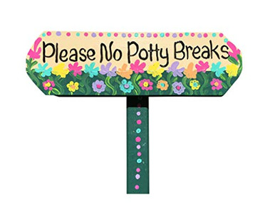 Please No Potty Breaks sign curb your dog - Warehousesoverstock