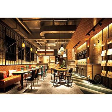 Leowefowa 7x5ft Modern Pub Interior Backdrop Vinyl Restaurant Cafe Bar ...