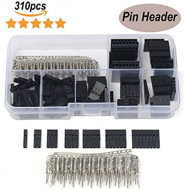 Haitronic 310pcs 2.54mm Male Female Dupont Wire Jumper pin Header sockets Connector Housing Kit ...