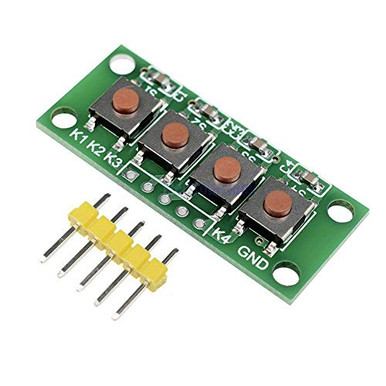 ZJYSM 3pcs 1x4 4 Cay Button 5 Pin Keypad Keyboard Module Mcu Board for ...