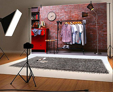 Baocicco Modern Male Room Interior Backdrop 5x3ft Cotton Polyester ...