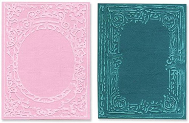 Sizzix Texture Fades A2 Embossing Folders 2 Pkg-Book Covers By Tim ...