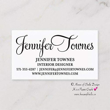 Custom Business Cards Modern Business Cards Simple Business Cards ...