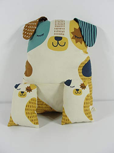 Fabric Blue Dog Family with 2 puppies - 3 Piece Dog Family Doll Set ...