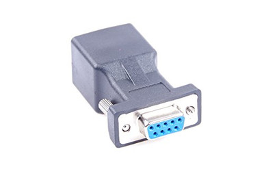 DB9 RS232 COM Female Port to RJ45 Female Connector Card DB9 Serial Port ...