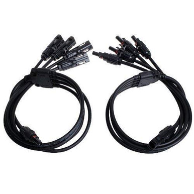 Renogy 1 Pair Male and Female Connectors Y Branch Solar Panel Adaptor ...