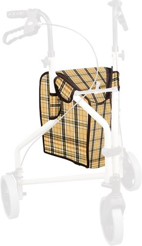 Drive Medical 823 Tote Bag for 3-Wheel Rollators - Tan Plaid ...