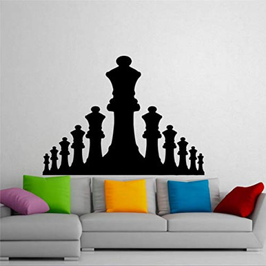 Decal Vinyl Wall Stickers and Murals Chess Pieces Art Wall Decal ...