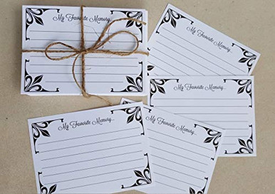 My Favorite Memory cards - 4x5 inch - Choice of colors ...