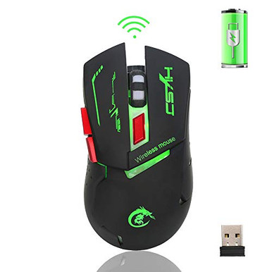 JXH 2.4Ghz Wireless Mouse Built-in Rechargeable Battery Capacity ...