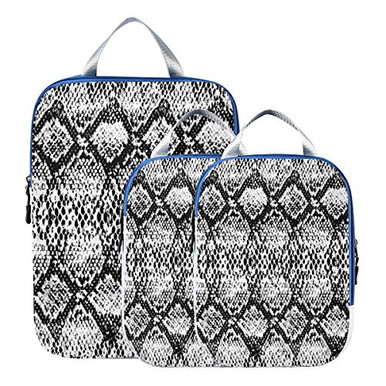 Packing Cubes 3 Pack Snake Skin Texture Waterproof Travel Luggage ...