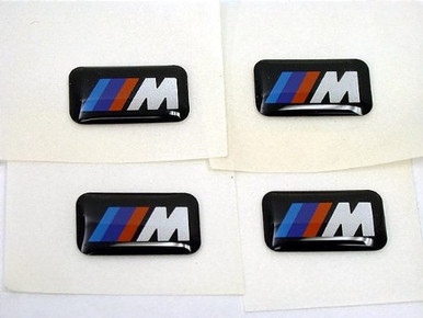 for BMW M sport wheel Emblem badge SET 4 sticker decal ...