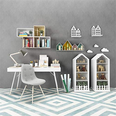 YEELE Simple Study Room Interior Photography Backdrop 7x7ft Stylish ...