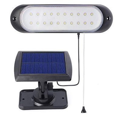 Kyson Solar Powered Shed Lights Rechargeable Wall Lamp with Pull Cord ...