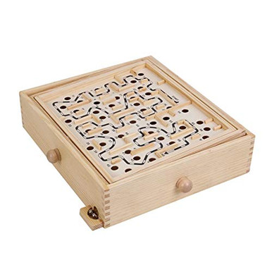 zapture Wooden Labyrinth Games Table Maze Balance Board Tilt Maze Game ...