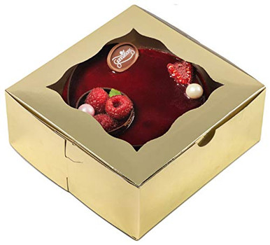 6x6x2.5 inch Bakery Boxes Pastry Containers Baby Shower Wedding Favors ...