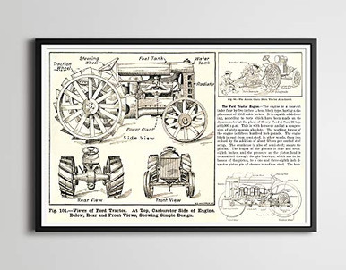 1919 Ford Tractor POSTER - up to 24 inch x 36 inch - Model T ...
