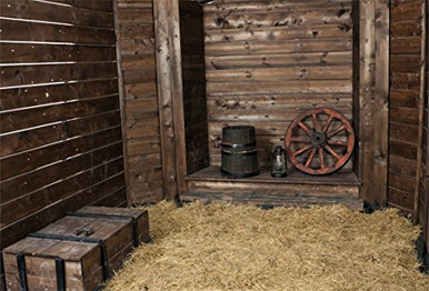 AOFOTO 8x6ft Wooden Hayloft Interior Background Vintage Rustic Western ...