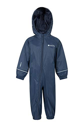 Mountain Warehouse Puddle Kids Waterproof Rain Suit Blue 6-12 Months ...