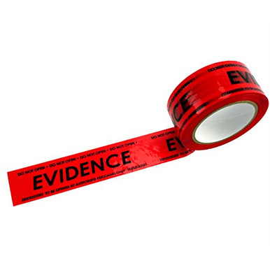 Crime Scene Red Evidence Box Sealing Tape - Warehousesoverstock