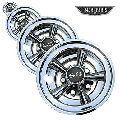 Smart Parts Golf Cart 8 inch Wheel Covers Hubcaps Set of 4 - EZGO Club ...