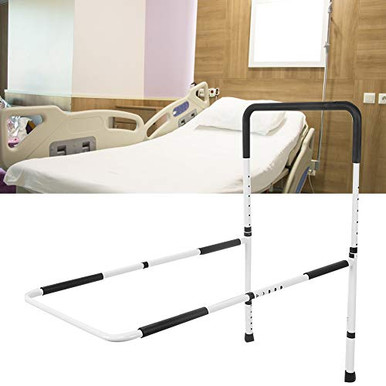 Bed Rail Adjustable Bed Assist Rail Handle Bedside Fall Prevention Grab ...