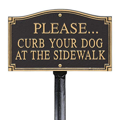 SmartSign Please Curb Your Dog at The Sidewalk Sign for Yard Curb Your ...