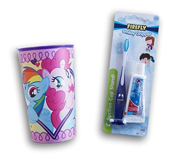 My Little Pony Tooth Brushing Kit - Toothbrush, Toothpaste, and Rinsing ...
