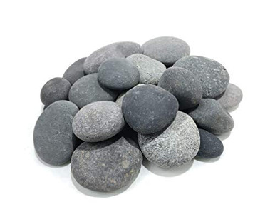 AA Plus Shop 50 Lb. Premium Black Grey Mexican Beach Pebbles 3-5 inches ...